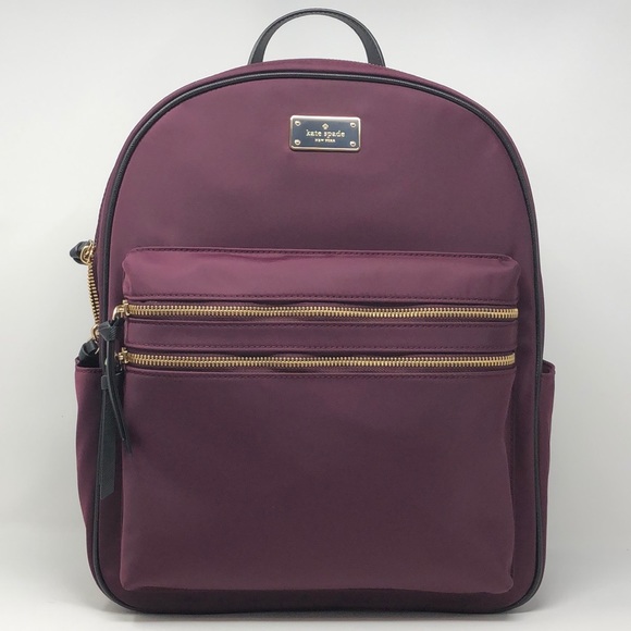 kate spade | Bags | Nwt Kate Spade Bradley Deep Plum Backpack | Poshmark